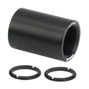 Thorlabs - SM05M10 SM05 Lens Tube Without External Threads, 1" Long, Two Retaining Rings Included