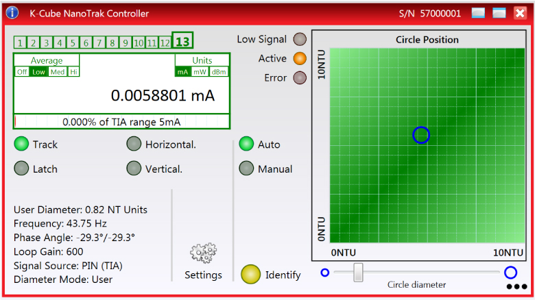 Kinesis® K-Cube™ NanoTrak® Fiber Alignment Controllers