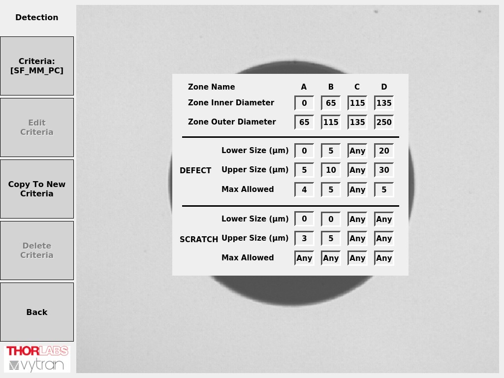 Visual Scratch-Defect Fiber End Face Inspection System