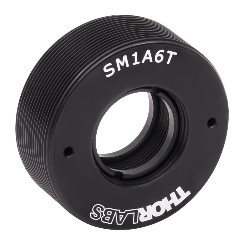 Thorlabs - SM1A6T Adapter with External SM1 Threads and Internal SM05 Threads, 0.40" Long